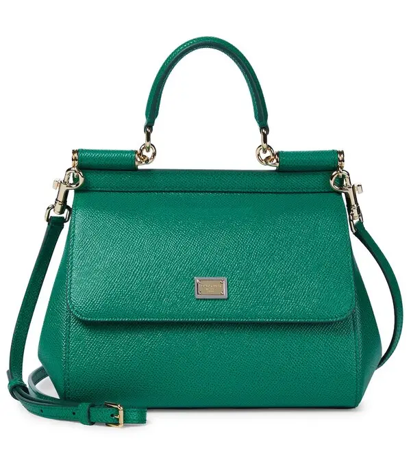 Dolce & Gabbana Sicily Small Leather Shoulder Bag