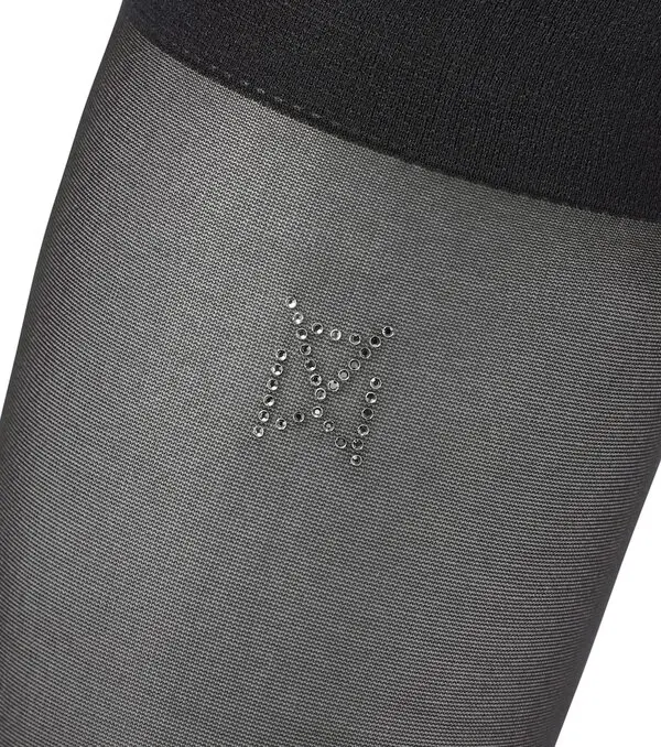 Wolford X Amina Muaddi Crystal-embellished Socks
