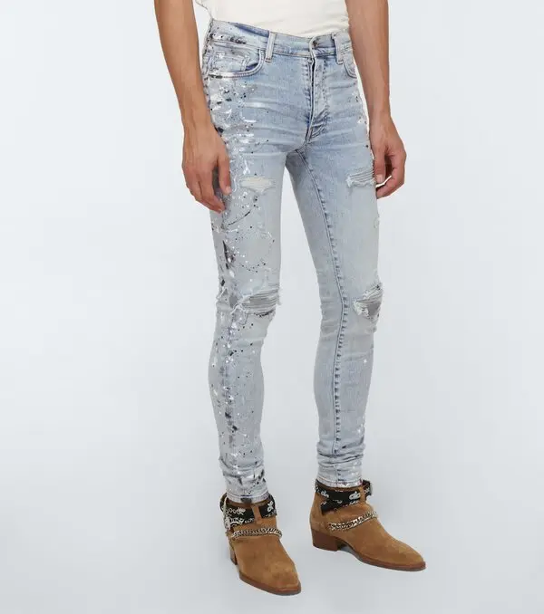 38激推し 最安値 超美品 幻 AMIRI MX1 PAINT JEANS 30 Amiri Mx1