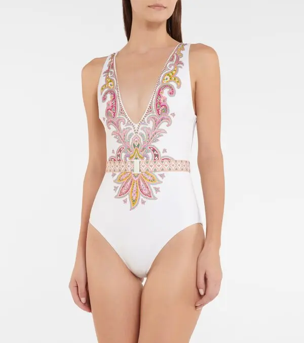 Zimmermann Teddy Belted Swimsuit