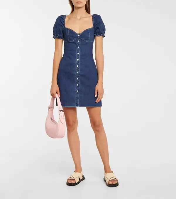 Staud Sur Denim Mini Dress
