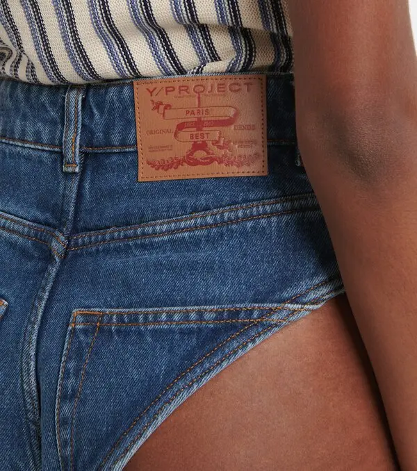 Y/project Denim Shorts