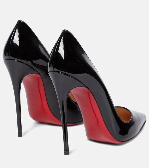CHRISTIAN LOUBOUTIN So Kate 120 Patent Leather Pumps - Black