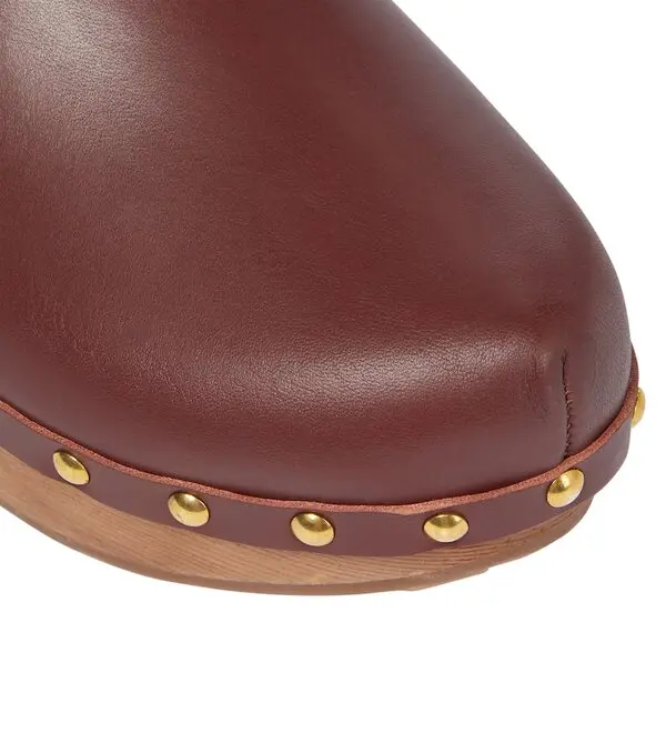 ANCIENT GREEK SANDALS Classic Closed Leather Clogs