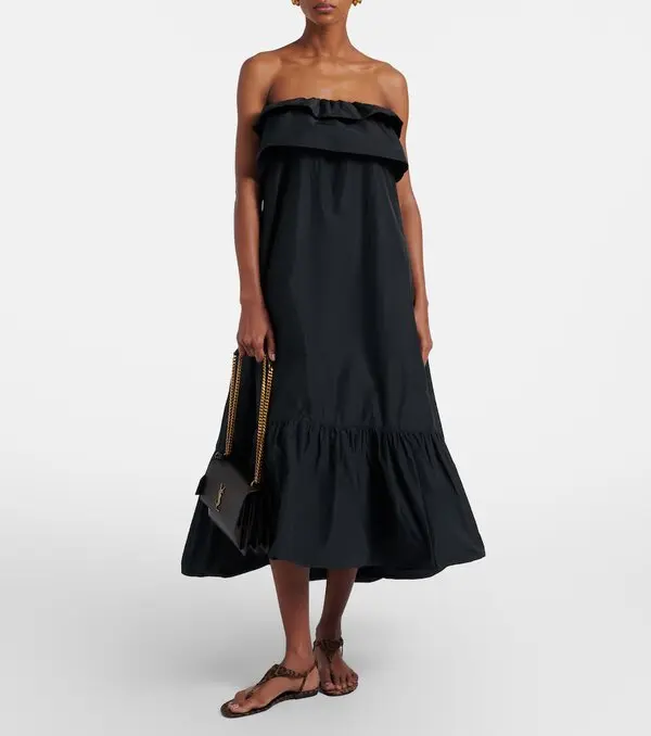 Saint Laurent Sunset Medium Leather Shoulder Bag - Brown