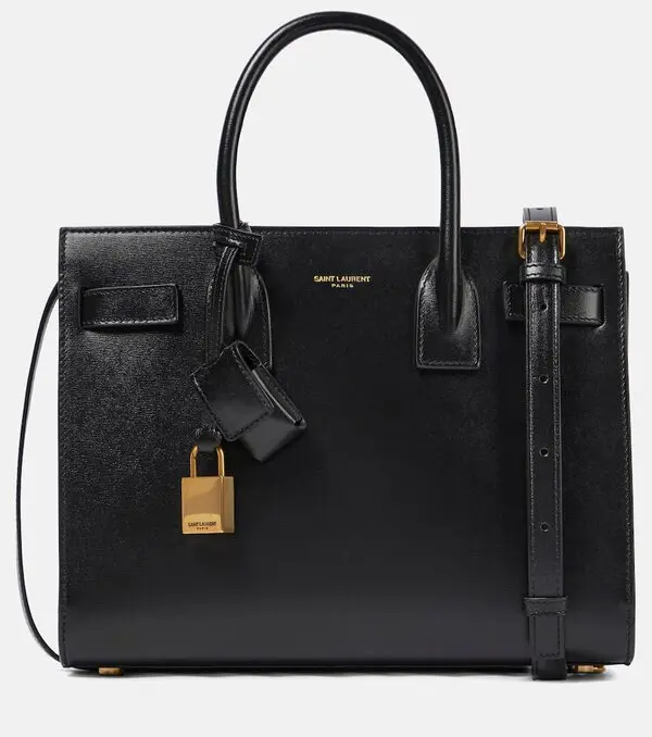 Saint Laurent Sac De Jour Baby Leather Tote - Black