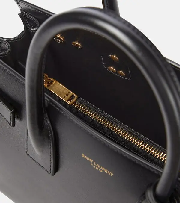 Saint Laurent Sac De Jour Baby Leather Tote - Black