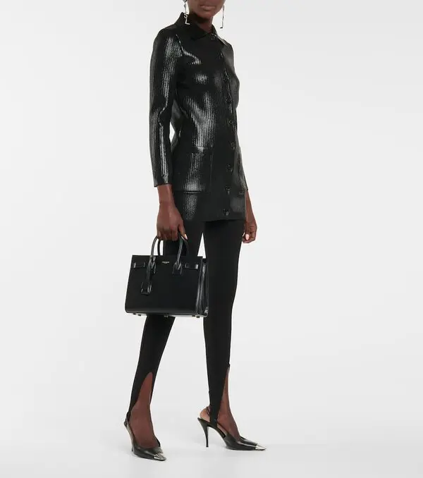 Saint Laurent Sac De Jour Baby Leather Tote - Black