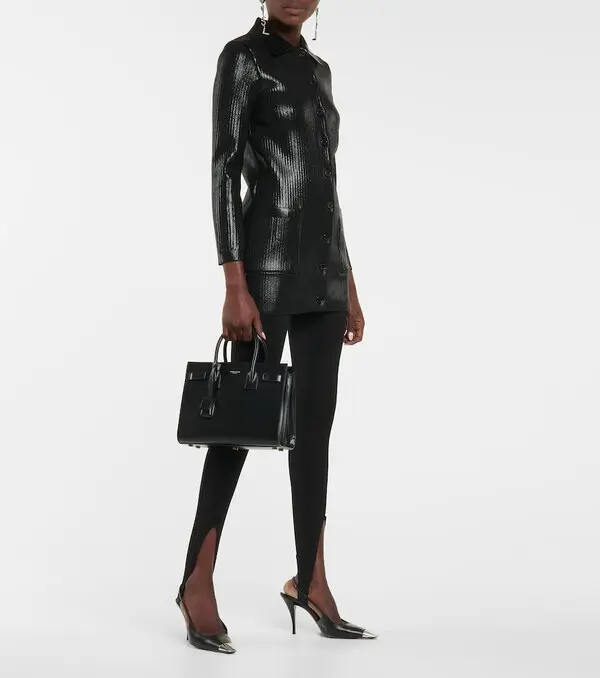 Saint Laurent Sac De Jour Baby Leather Tote - Black