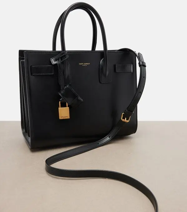 Saint Laurent Sac De Jour Baby Leather Tote - Black