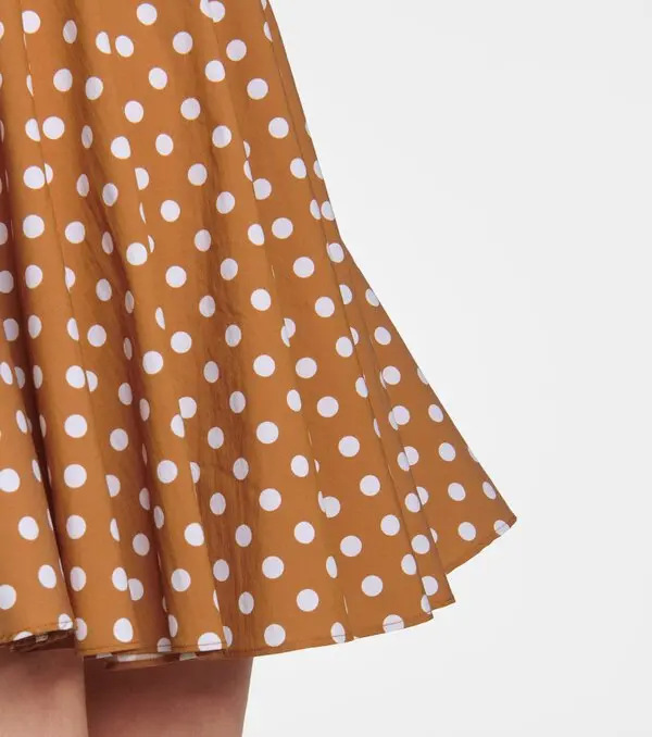Caroline Constas Dina Polka-dot Minidress