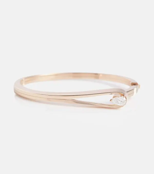 REPOSSI Serti Inversé 18kt Rose Gold Bracelet With Diamond - Pink