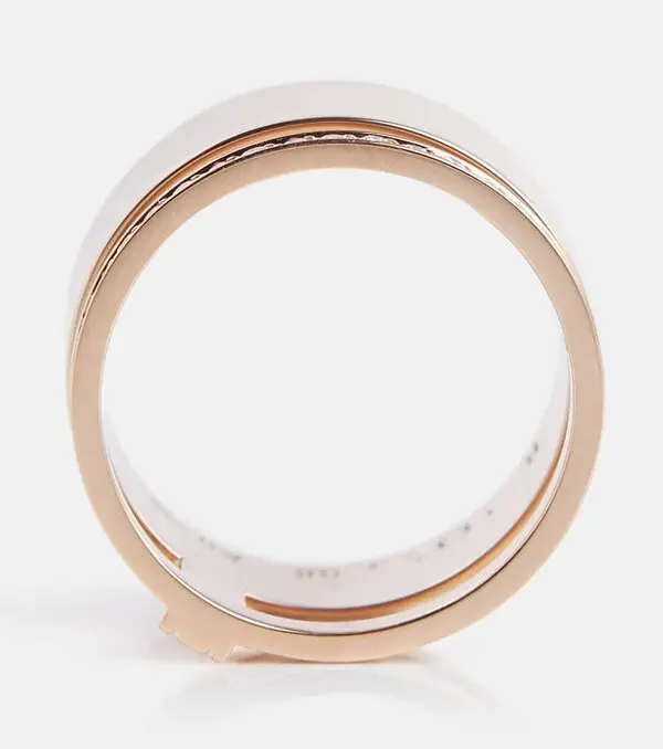 REPOSSI Berbère Module 18k Rose Gold Ring With Diamonds