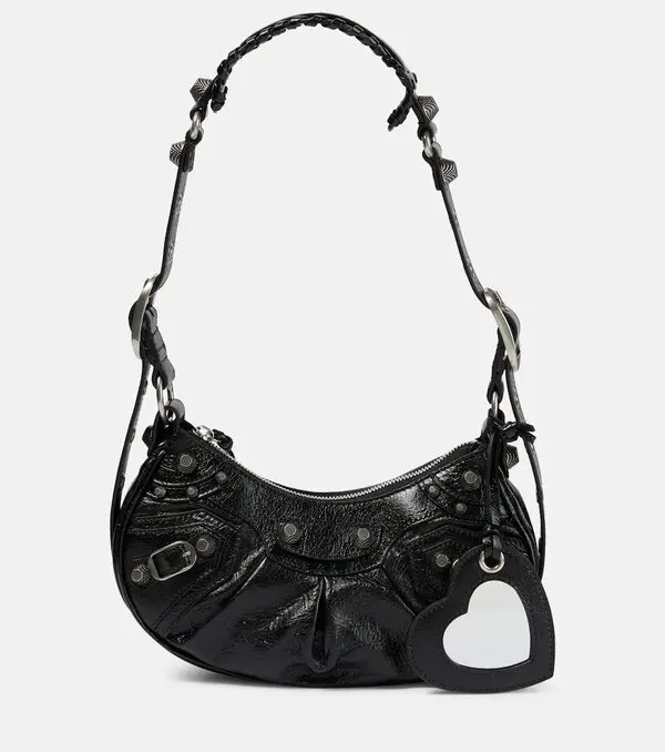 Balenciaga Le Cagole Xs Leather Shoulder Bag - Black