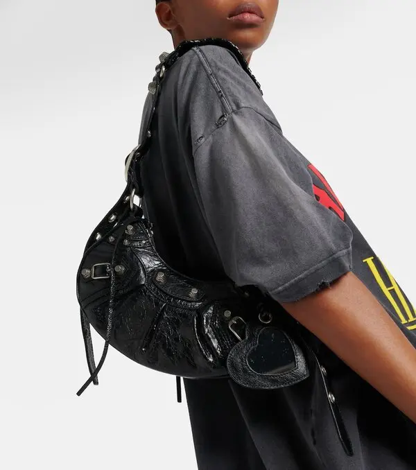 Balenciaga Le Cagole Xs Leather Shoulder Bag
