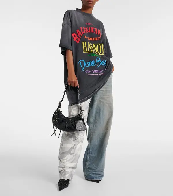 Balenciaga Le Cagole Xs Leather Shoulder Bag