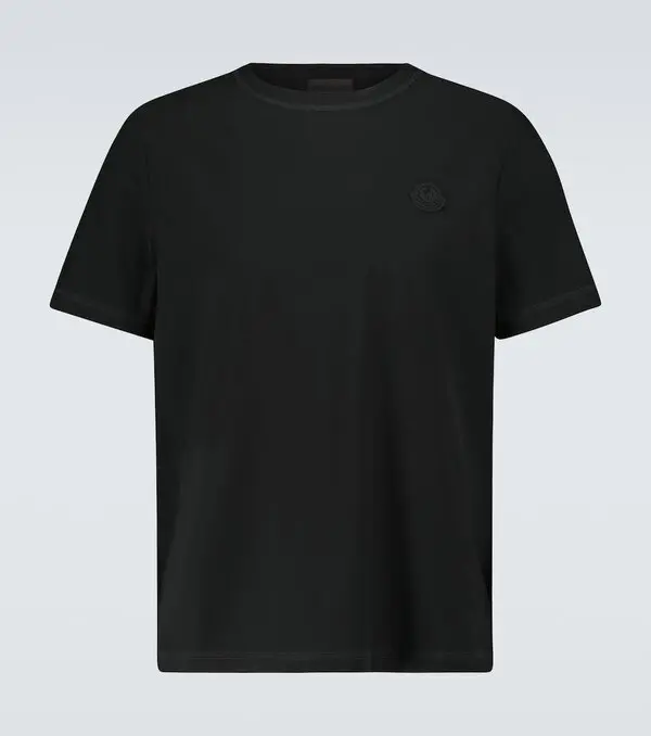 Moncler Short-sleeved Jersey T-shirt - Black