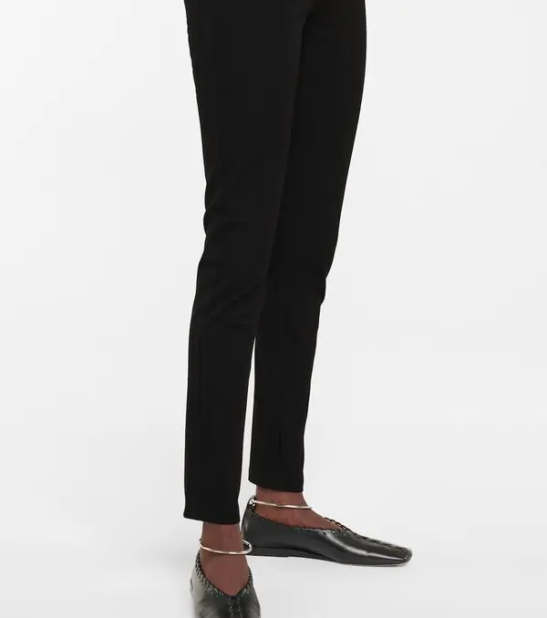 JOSEPH High-rise Stretch-gabardine Leggings - Black
