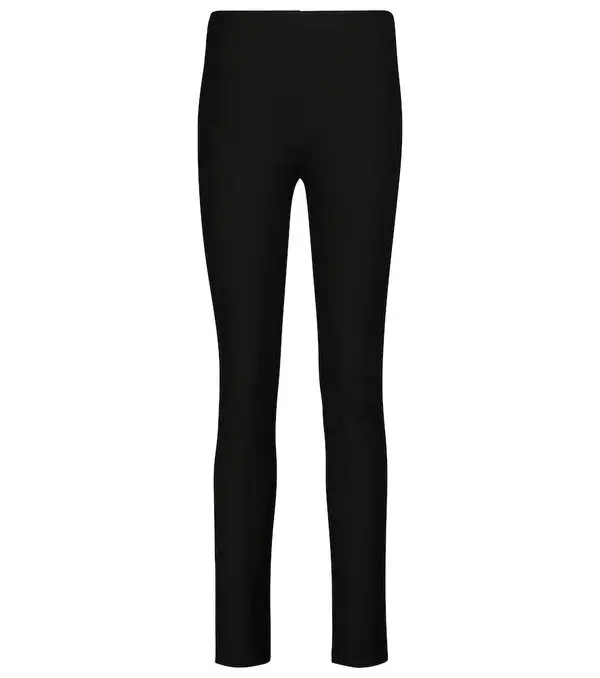 JOSEPH High-rise Stretch-gabardine Leggings - Black
