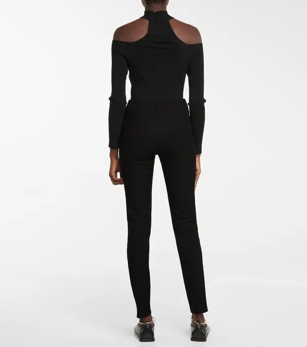 JOSEPH High-rise Stretch-gabardine Leggings - Black
