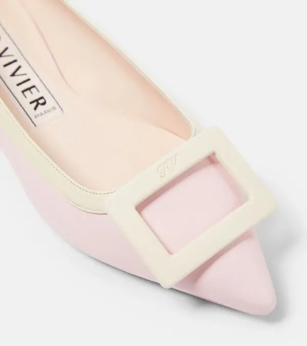 ROGER VIVIER Gommettine Ball Patent Leather Ballet Flats - Multicoloured