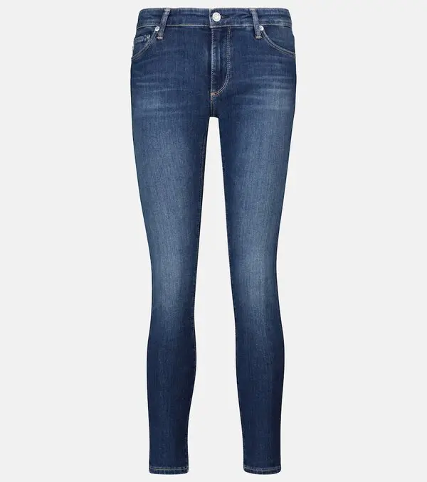 Ag Legging Ankle Mid-rise Skinny Jeans - Blue