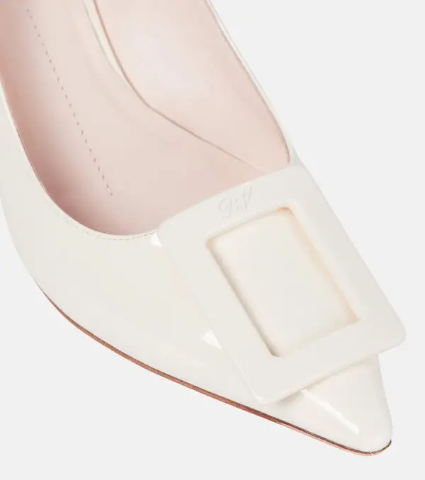 ROGER VIVIER Virgule Slingback Pumps - White