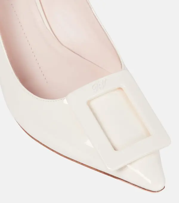 ROGER VIVIER Virgule Slingback Pumps - White