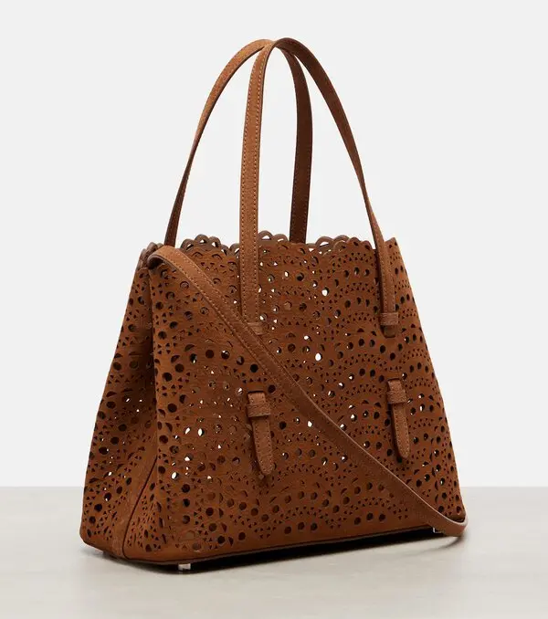 Alaïa Mina 25 Vienne Wave Leather Top-handle Bag - Brown