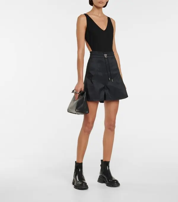 Alexander McQueen Cutout Stretch-knit Bodysuit