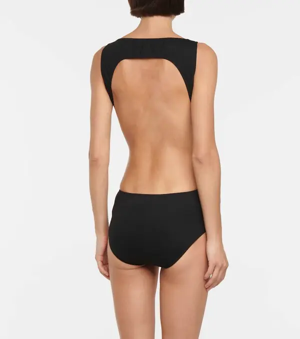 Alexander McQueen Cutout Stretch-knit Bodysuit