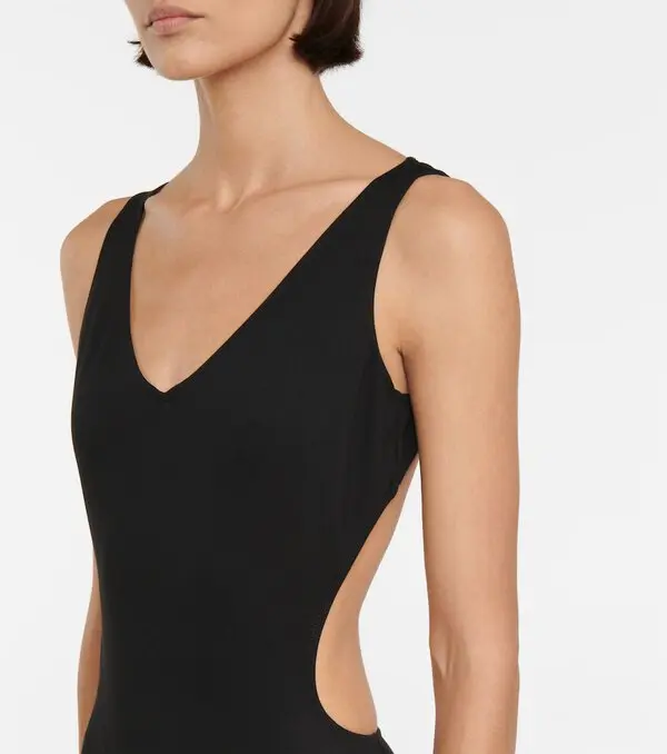 Alexander McQueen Cutout Stretch-knit Bodysuit