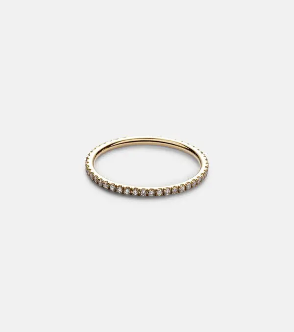 Ileana Makri 18kt Yellow Diamond Pavé Band Ring - Gold