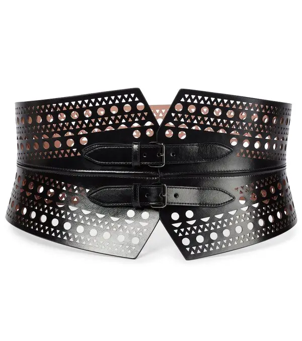 Alaïa Laser-cut Leather Belt