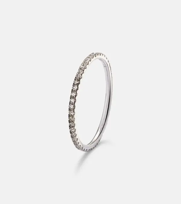 Ileana Makri 18kt White Gold Diamond Band Ring