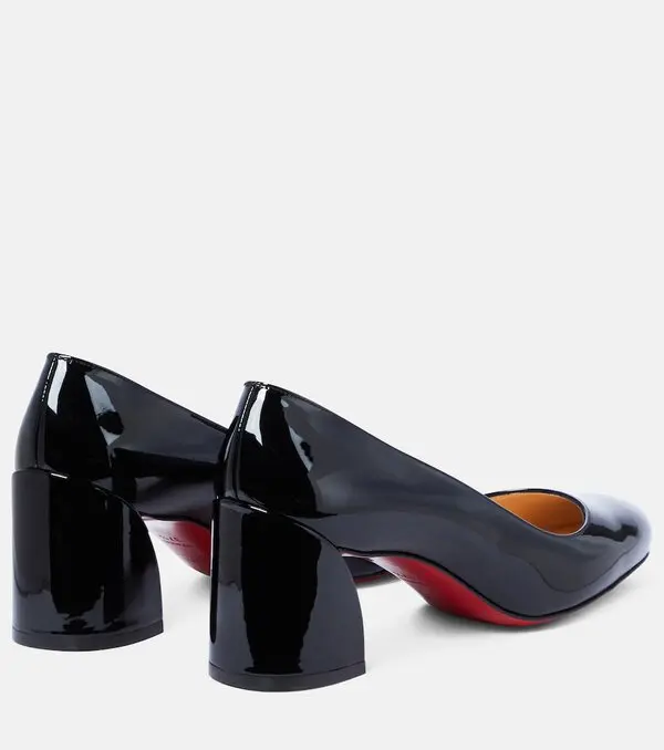 CHRISTIAN LOUBOUTIN Miss Sab 55 Patent Leather Pumps