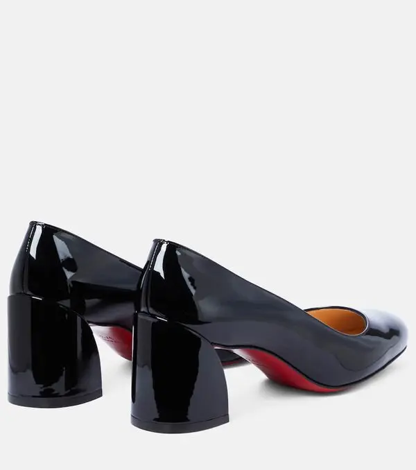 CHRISTIAN LOUBOUTIN Miss Sab 55 Patent Leather Pumps