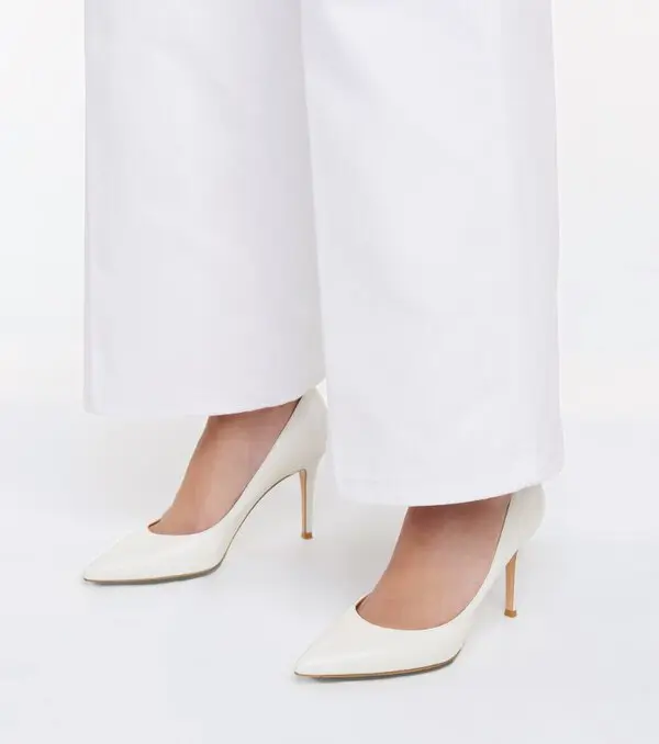 GIANVITO ROSSI 85 Leather Pumps