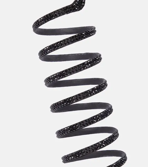 Rene Caovilla Cleo Embellished Sandals - Black