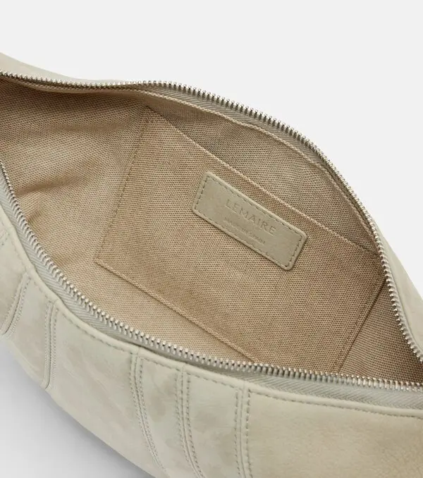 LEMAIRE Croissant Small Leather Shoulder Bag - Beige