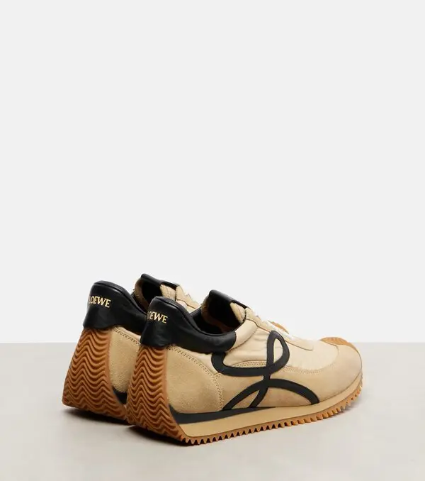 Loewe Flow Runner Suede Sneakers - Beige