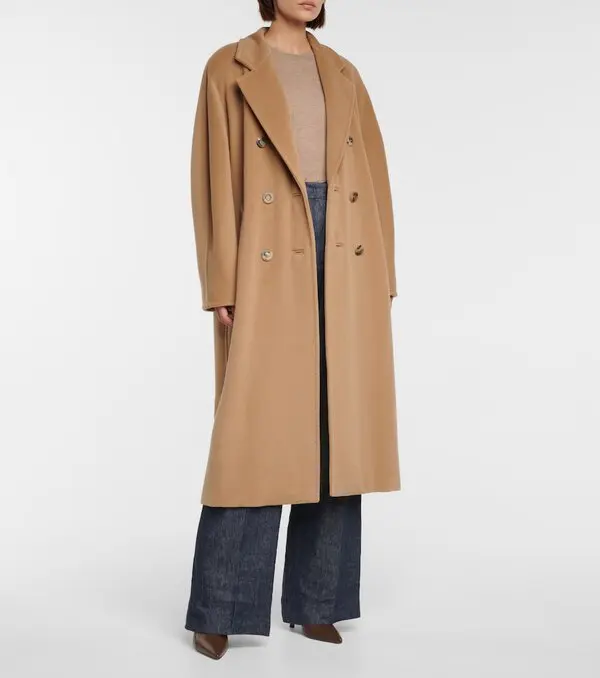 Max Mara Madame Wool-cashmere Coat - Brown