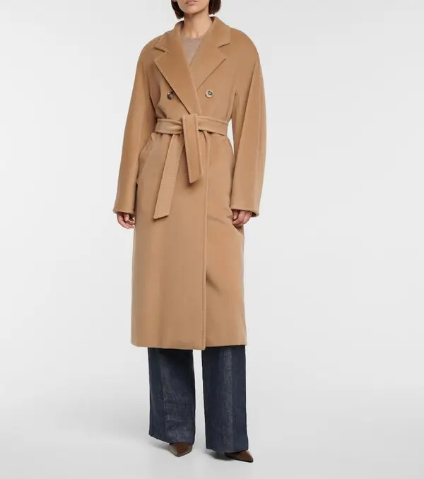 Max Mara Madame Wool-cashmere Coat - Brown
