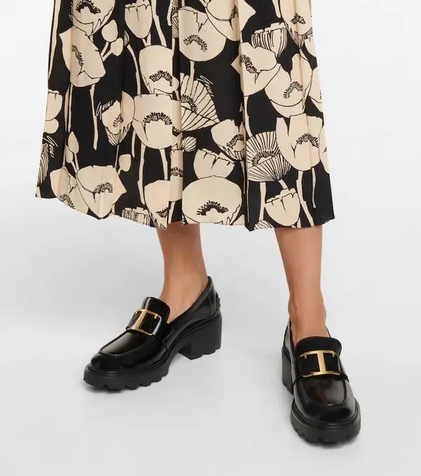 TOD'S Leather Platform Loafers
