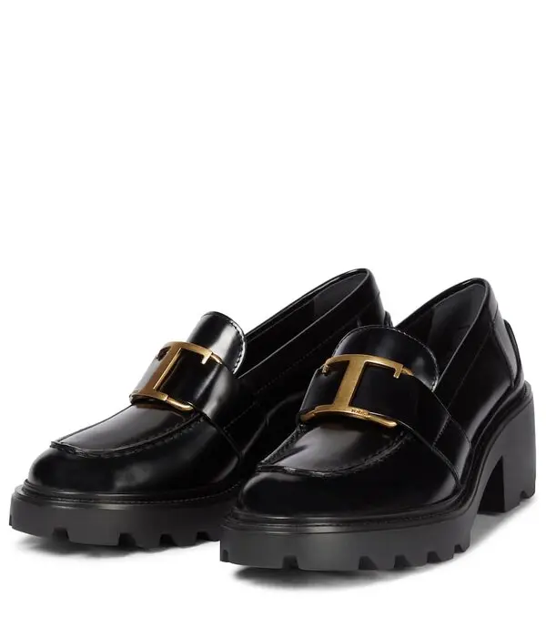 TOD'S Leather Platform Loafers