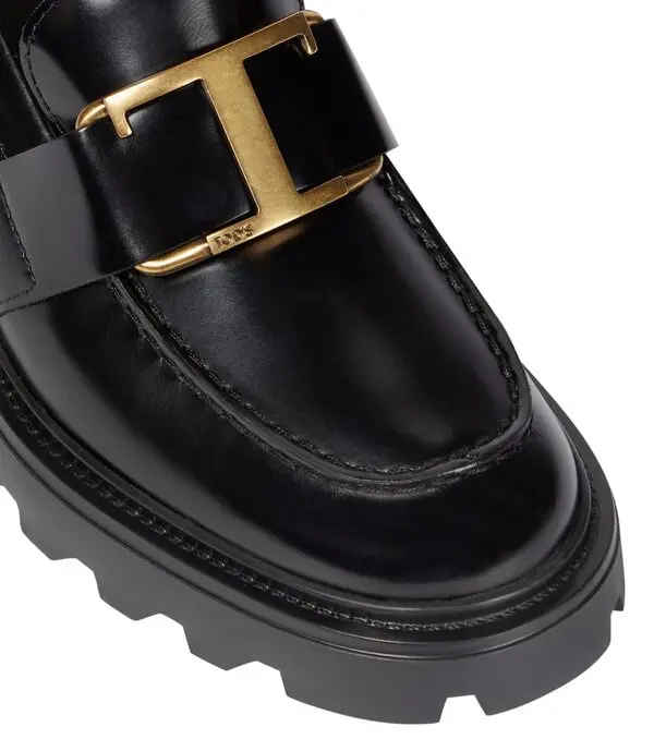 TOD'S Leather Platform Loafers