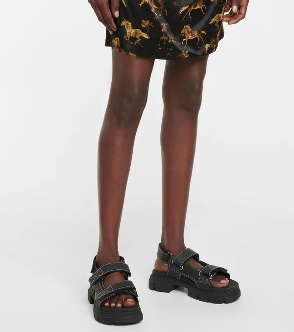 GANNI Recycled Rubber Trekking Sandals