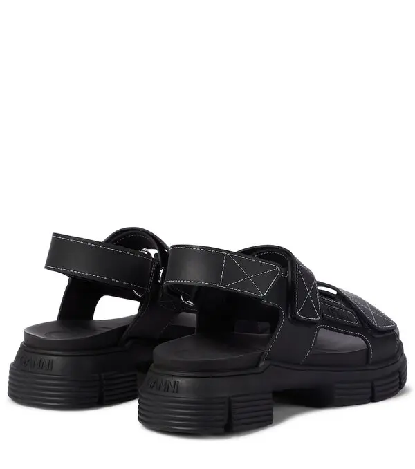 GANNI Recycled Rubber Trekking Sandals