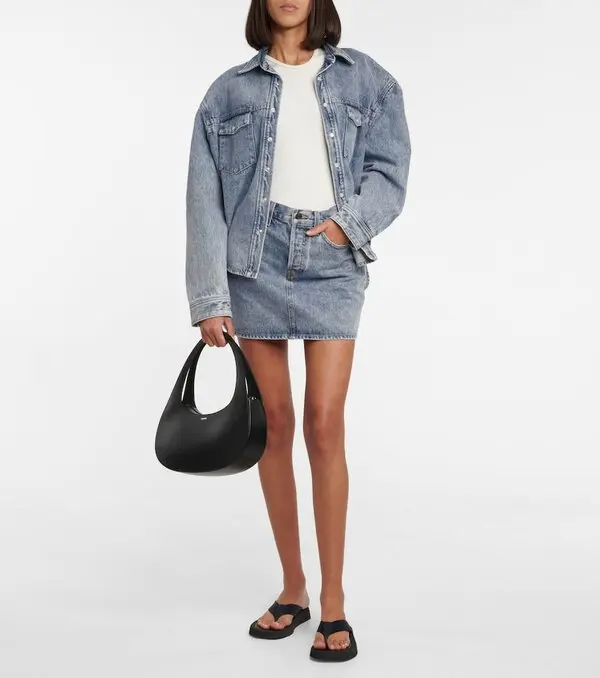 Wardrobe.NYC Mini Denim Skirt