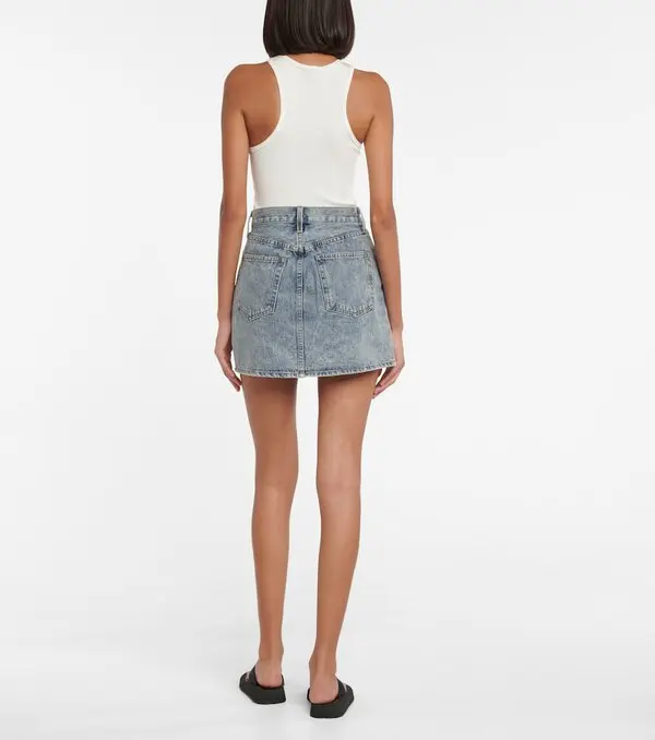Wardrobe.NYC Mini Denim Skirt
